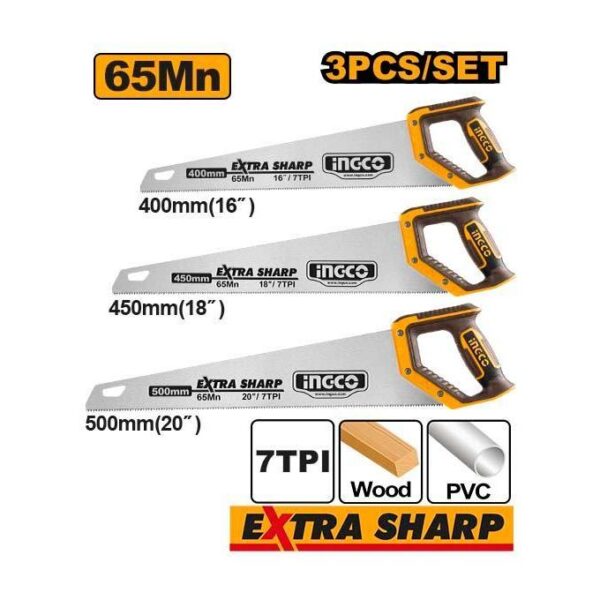 Hand saw 3pcs set 16" 18" 20 - COS23093 - HSE Market Ghana